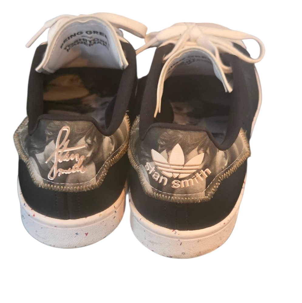 Adidas Stan Smith Black And White Signature Sneakers - Gem